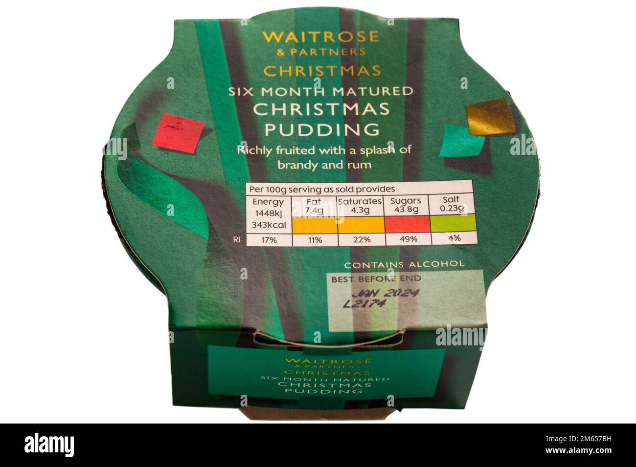 Six month matured Christmas Pudding richly fruited with a splash of ...