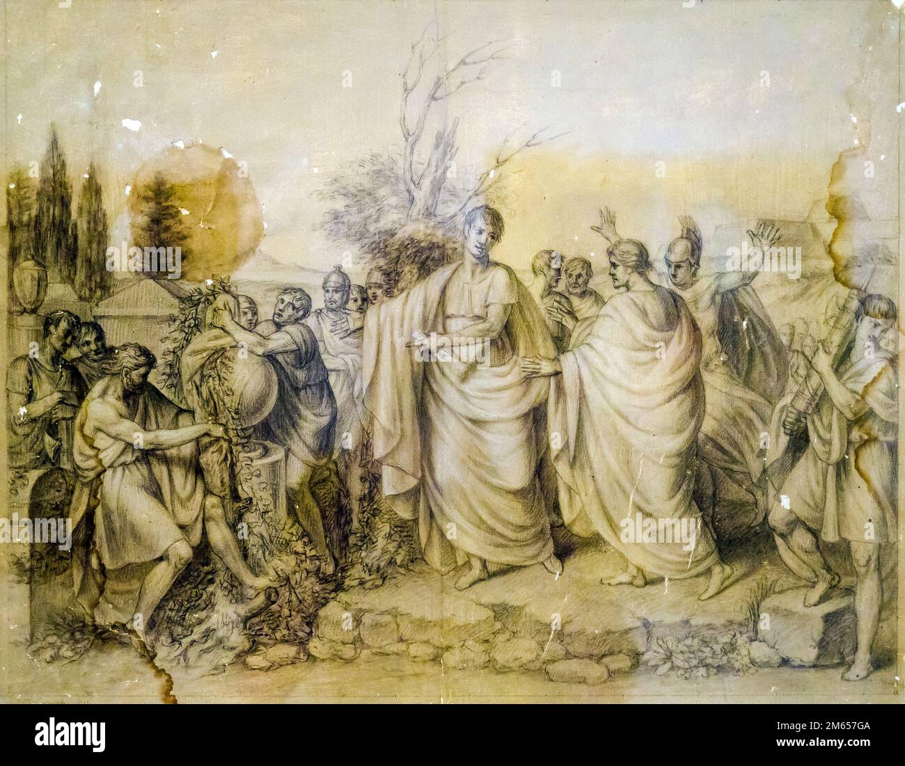 Cicero discovers the tomb of Archimedes in Syracuse by giuseppe Errante ...