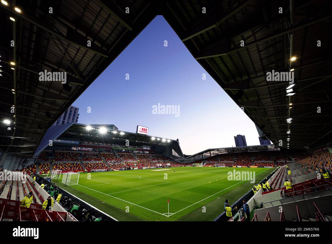 General view inside the stadium ahead of the Premier League match at ...