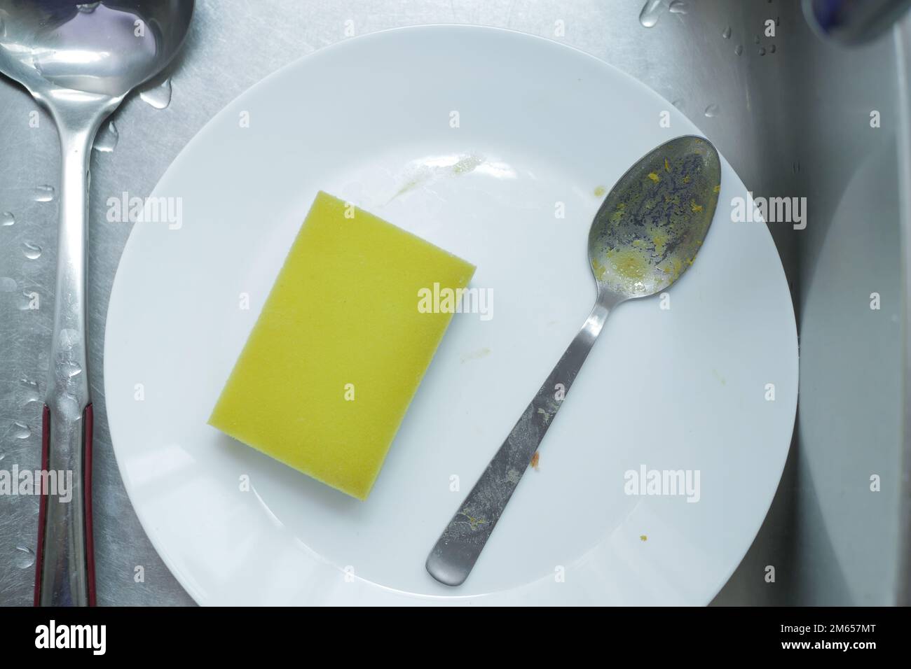 Dirty plate sponge on hi-res stock photography and images - Alamy