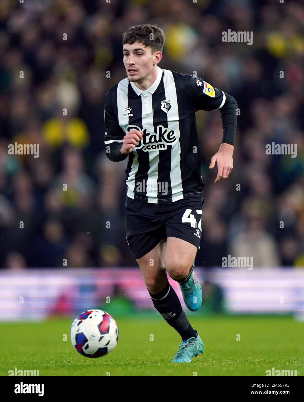 Watford's James Morris during the Sky Bet Championship match at Carrow ...