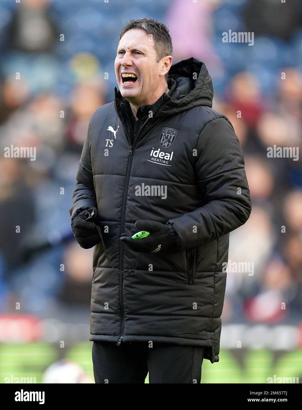 West Bromwich Albion Director of Medical, Tony Strudwick during the Sky ...