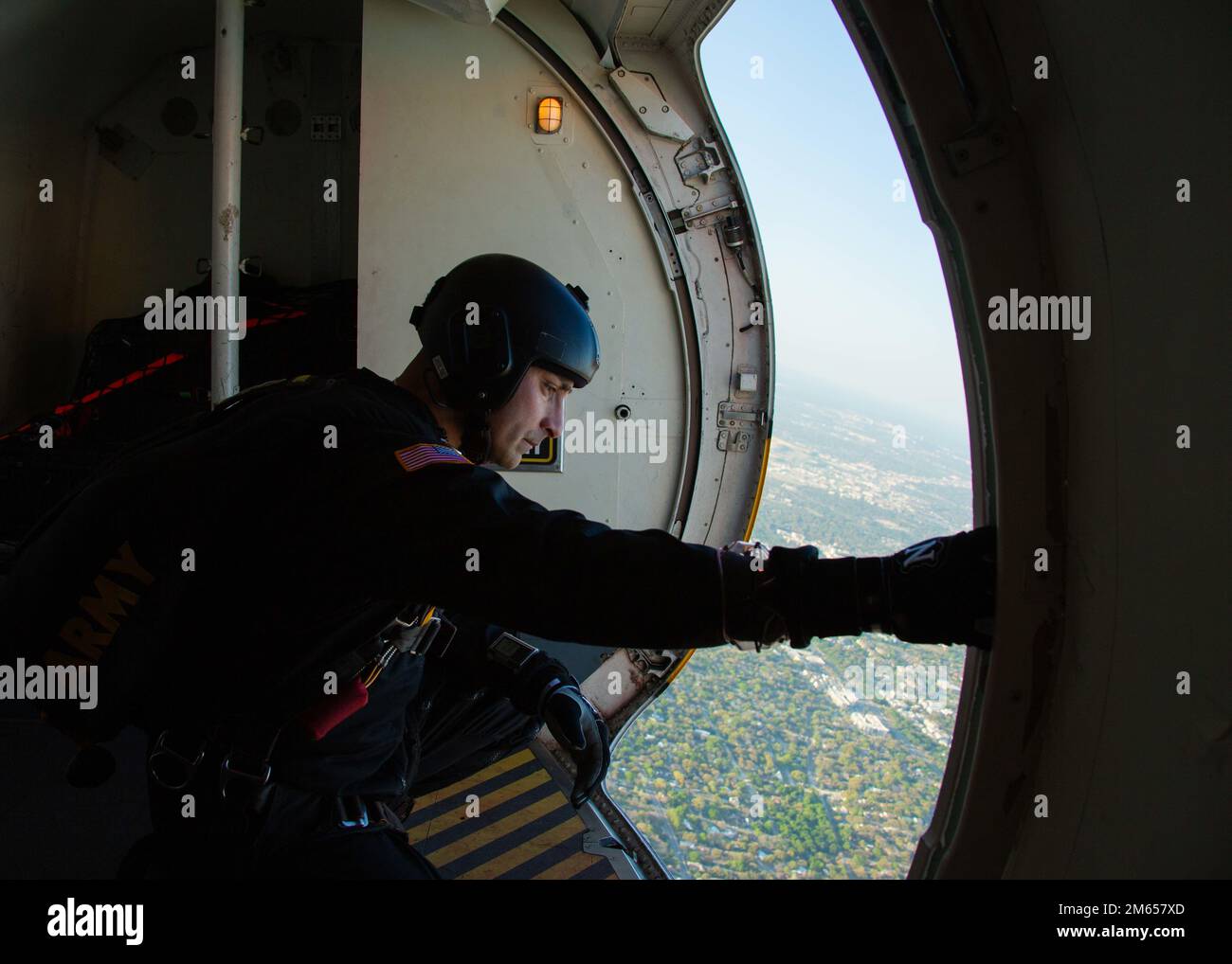 U.S. Army Sgt. 1st Class Jesse Robbins, a Parachutist from the U.S ...