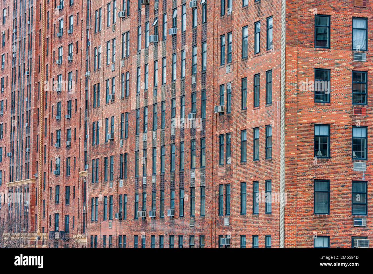 Brick Wall Building in New York, Manhattan. NYC, USA Stock Photo - Alamy