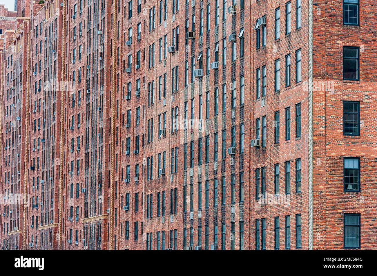 Brick Wall Building in New York, Manhattan. NYC, USA Stock Photo - Alamy