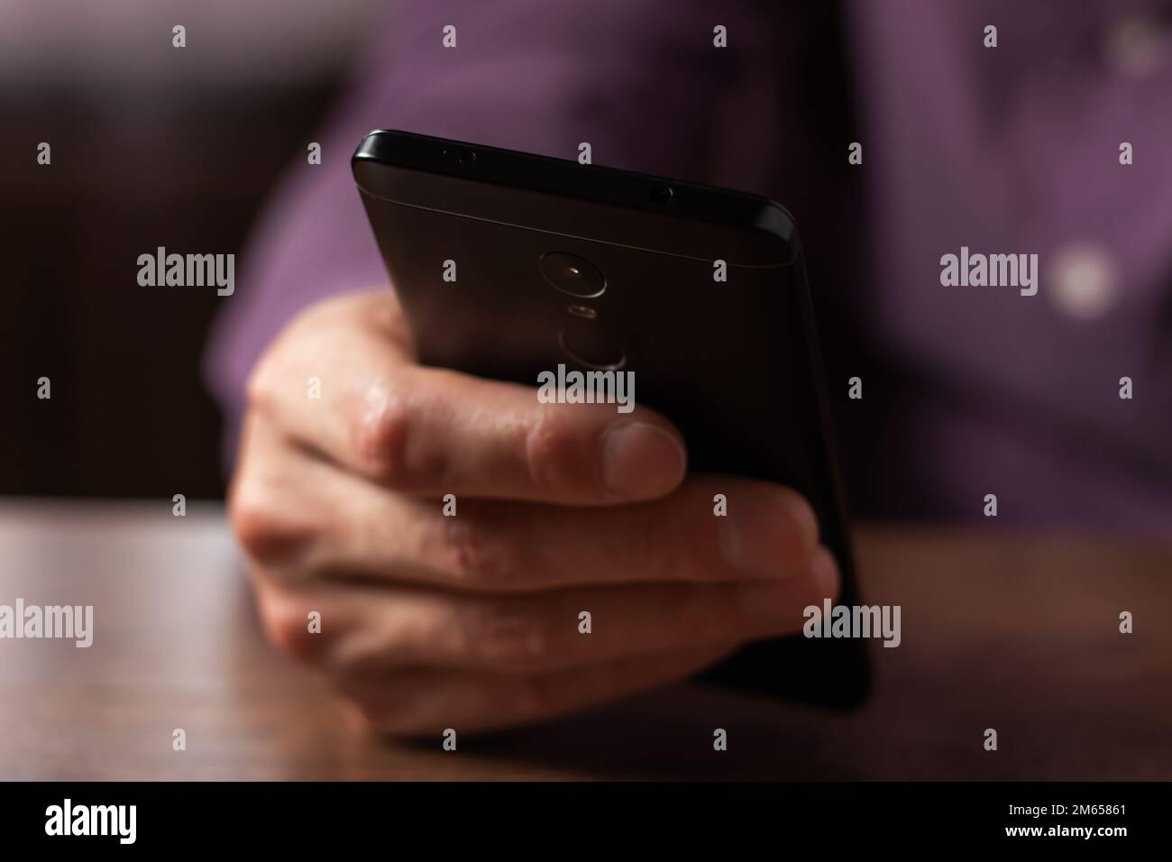 Touch screen smartphone, in hand. close up Stock Photo - Alamy