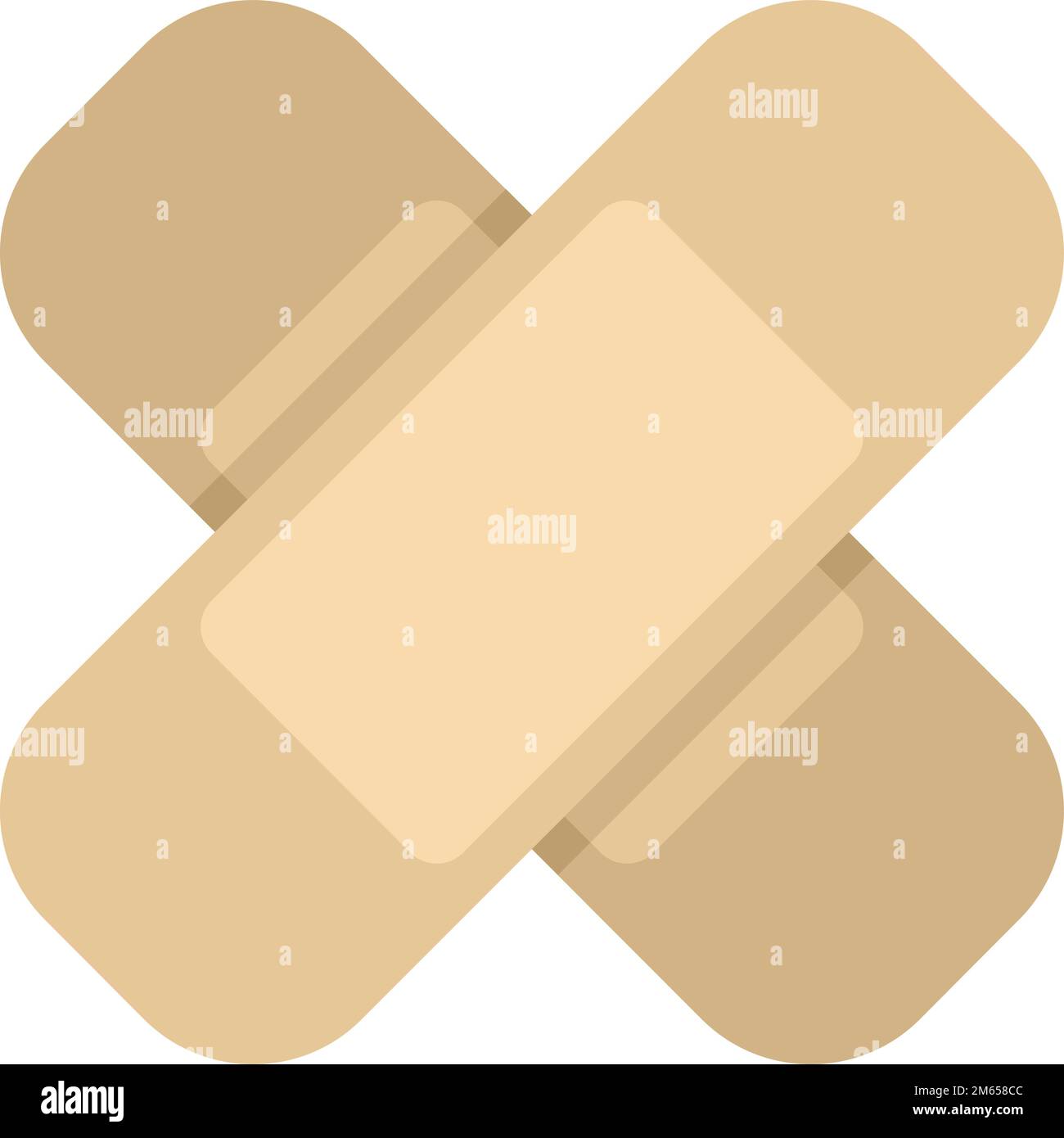 Medical plaster icon flat vector. Hand bandage. Head damage isolated Stock Vector Image & Art ...