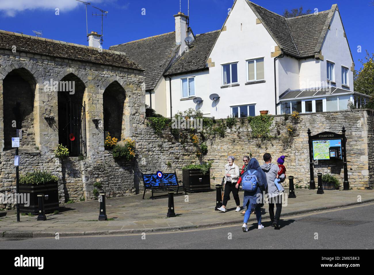 The site of Stamford Castle, Georgian market town of Stamford ...