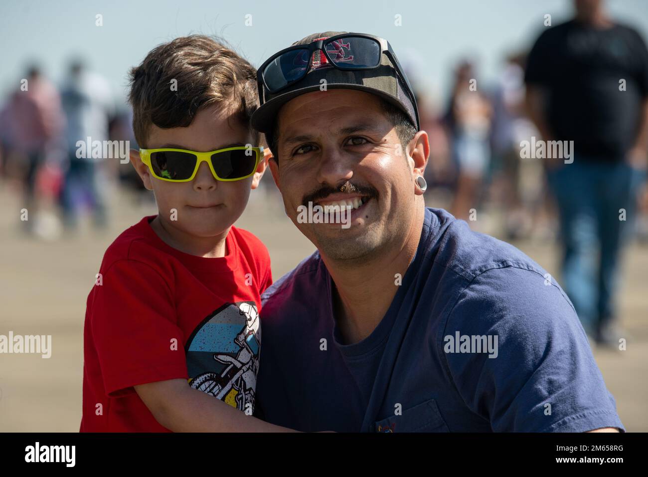 Airshow attendees pose during the Shaw Air and Space Expo at Shaw Air ...