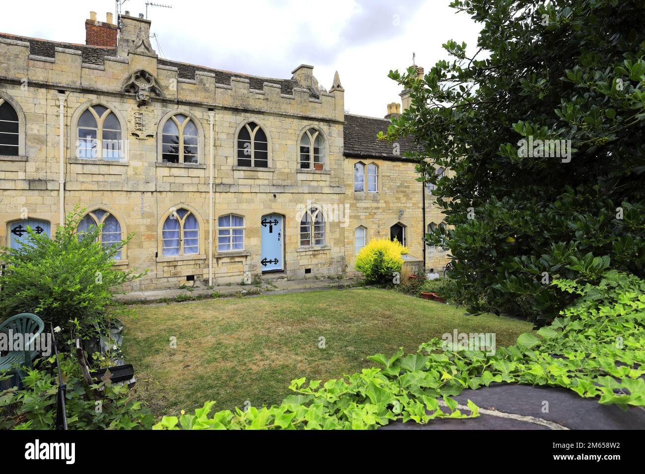 The old Hopkins Hospital, Petergate, market town of Stamford ...