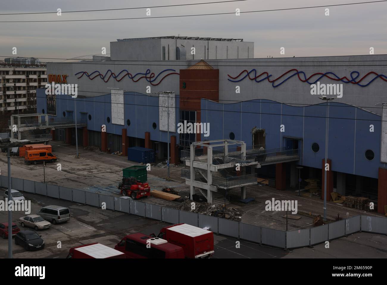 Abandoned shopping mall (with IMAX cinema) that is being demolished ...