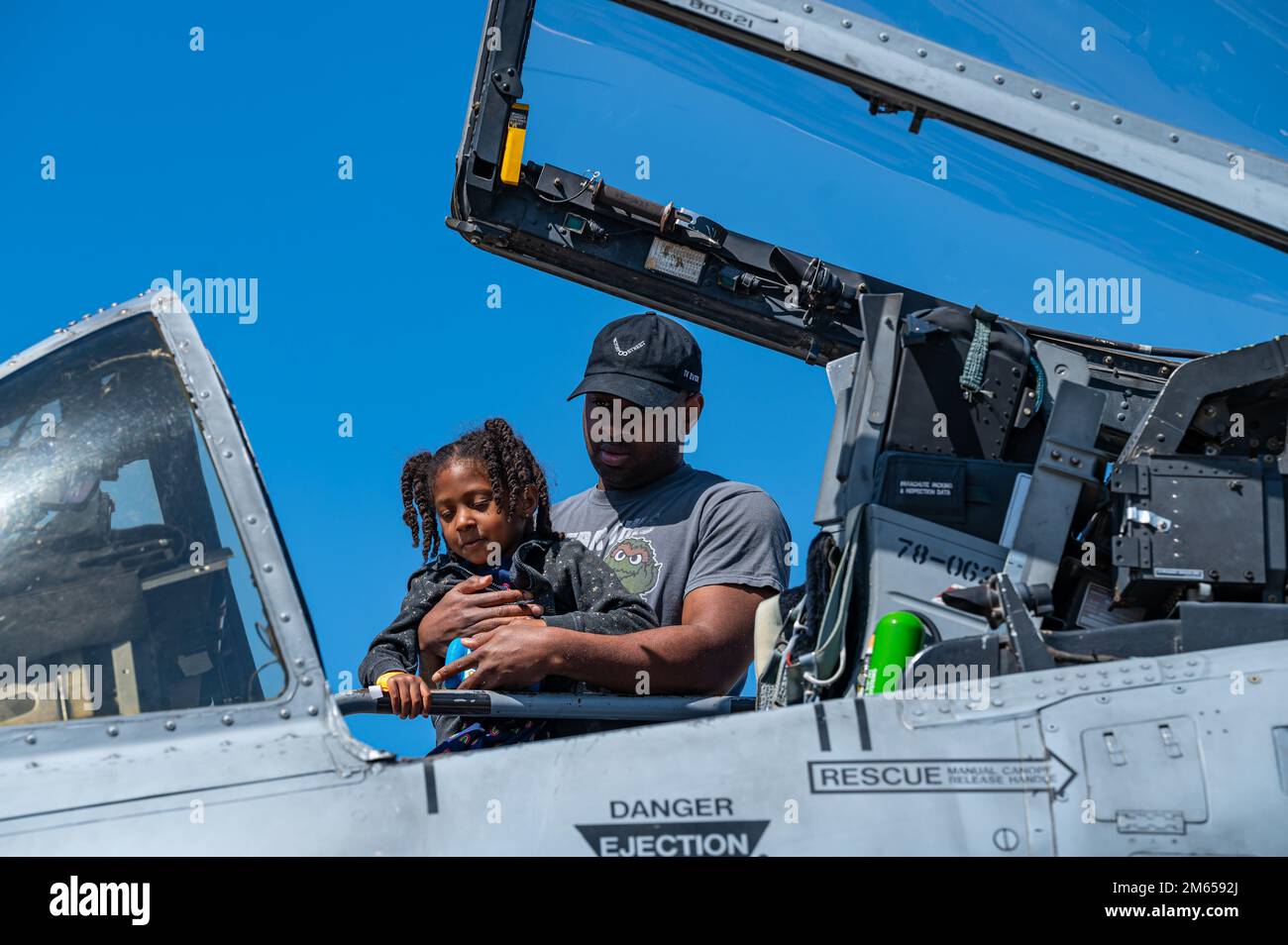 Airshow attendees look at a static display during the Shaw Air and ...