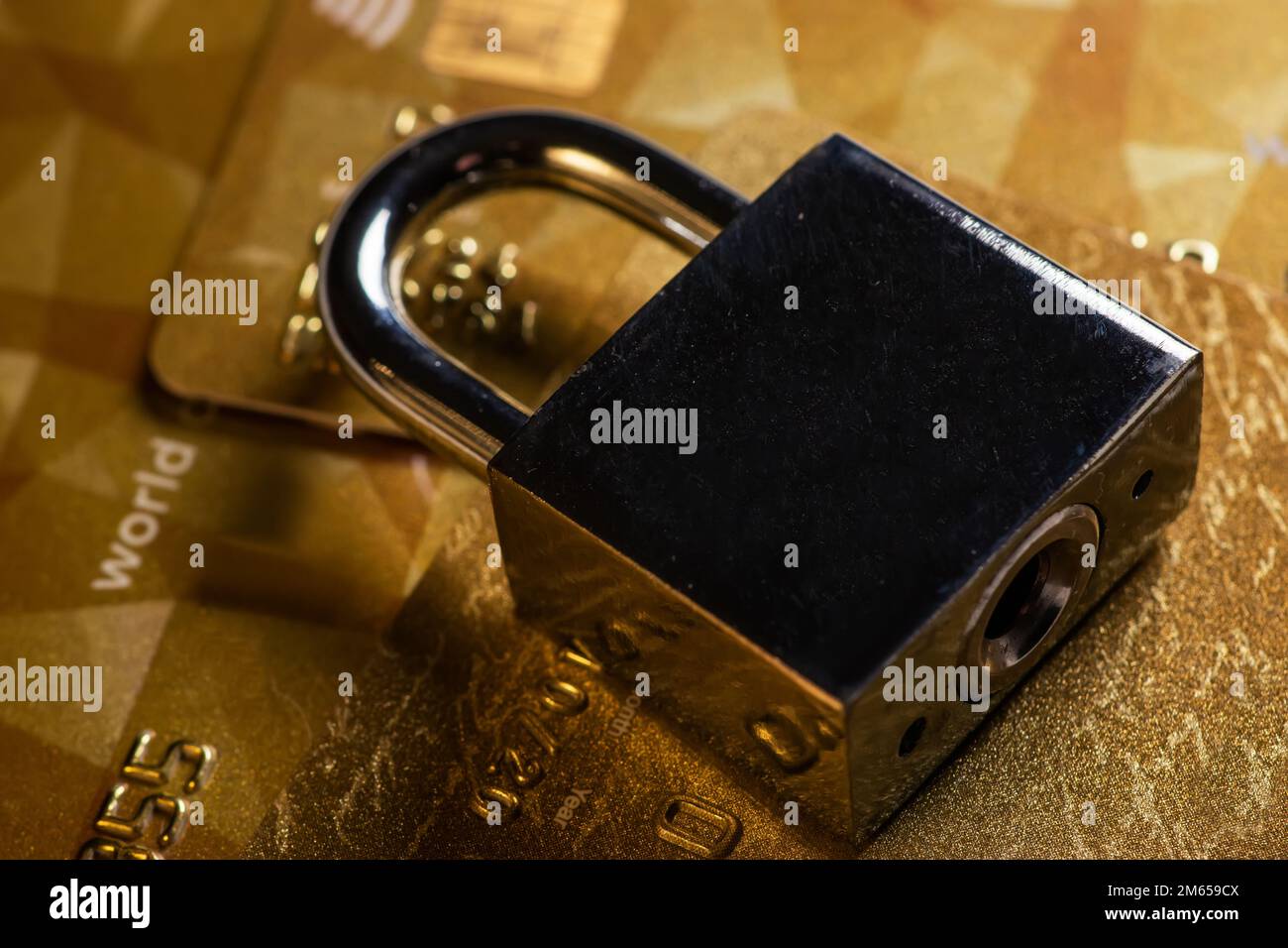 Credit card data security concept. Data encryption on credit card Stock ...