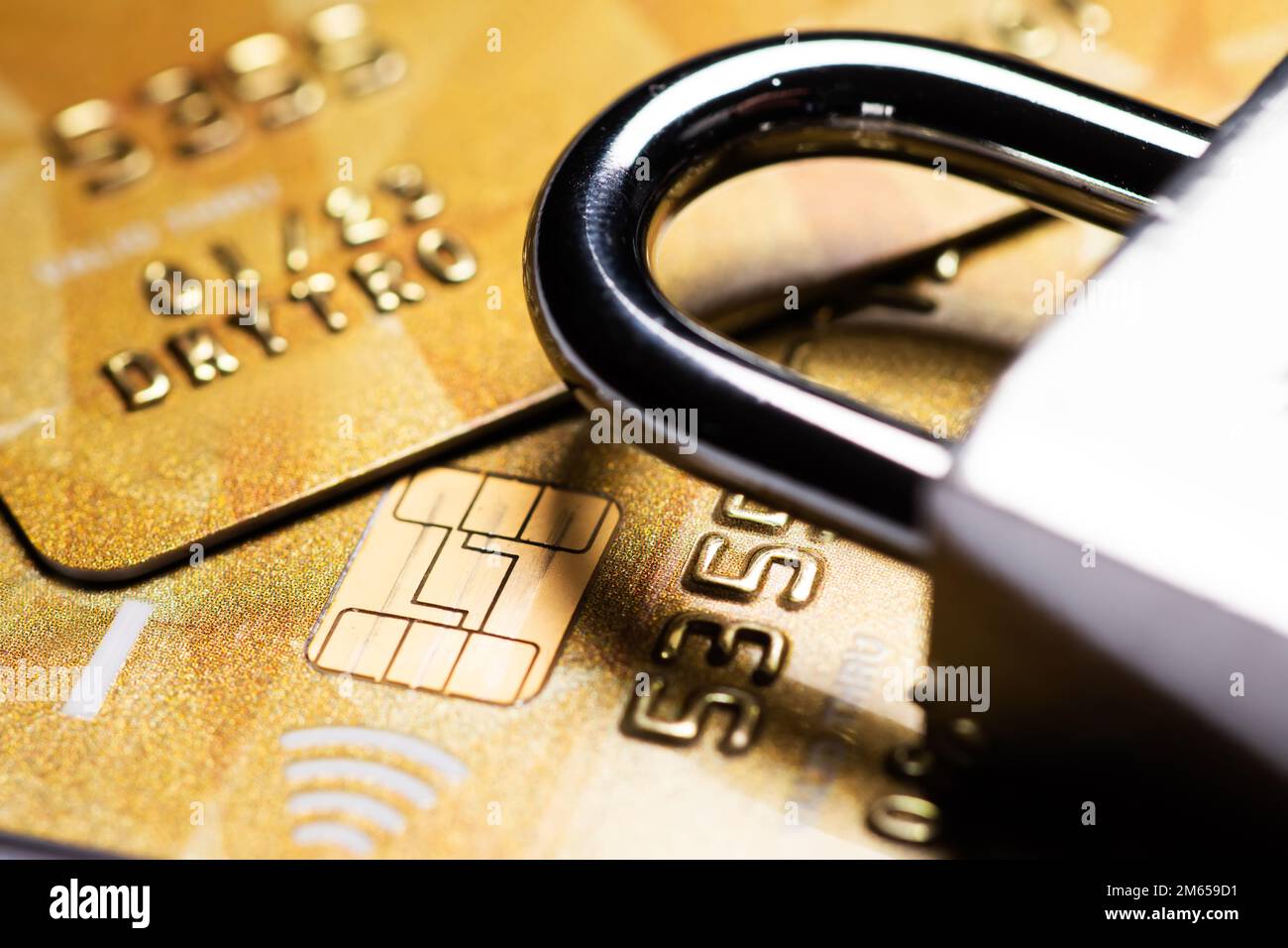 Credit card data security concept. Data encryption on credit card Stock ...