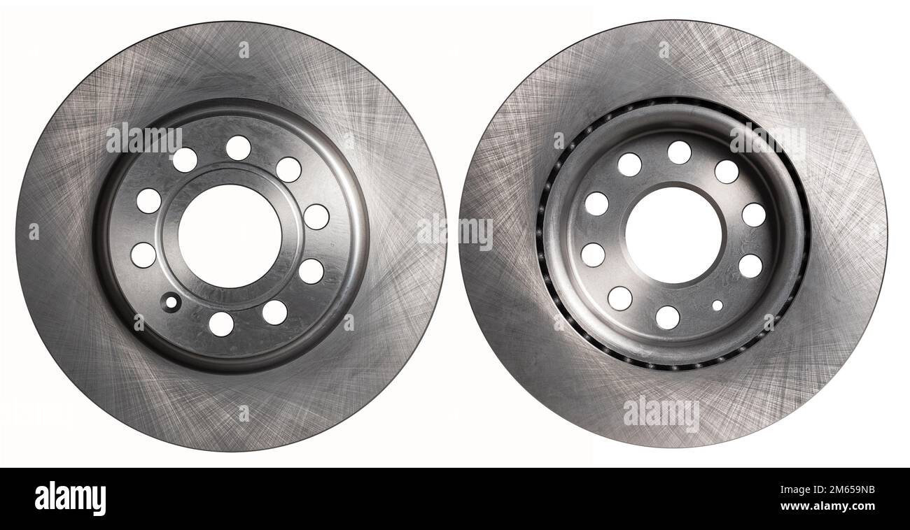 Car brake disc isolated on white background. Auto spare parts Stock ...