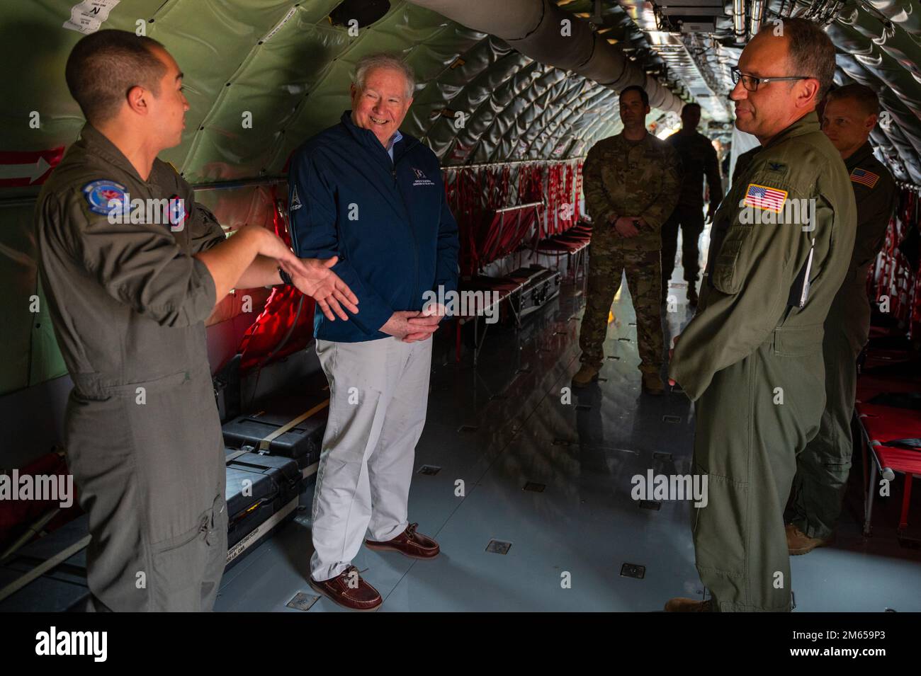 Senior Airman Devin Olmedo, 350th Air Refueling Squadron inflight ...