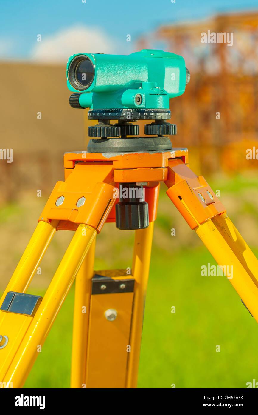 Theodolite close up hi-res stock photography and images - Alamy