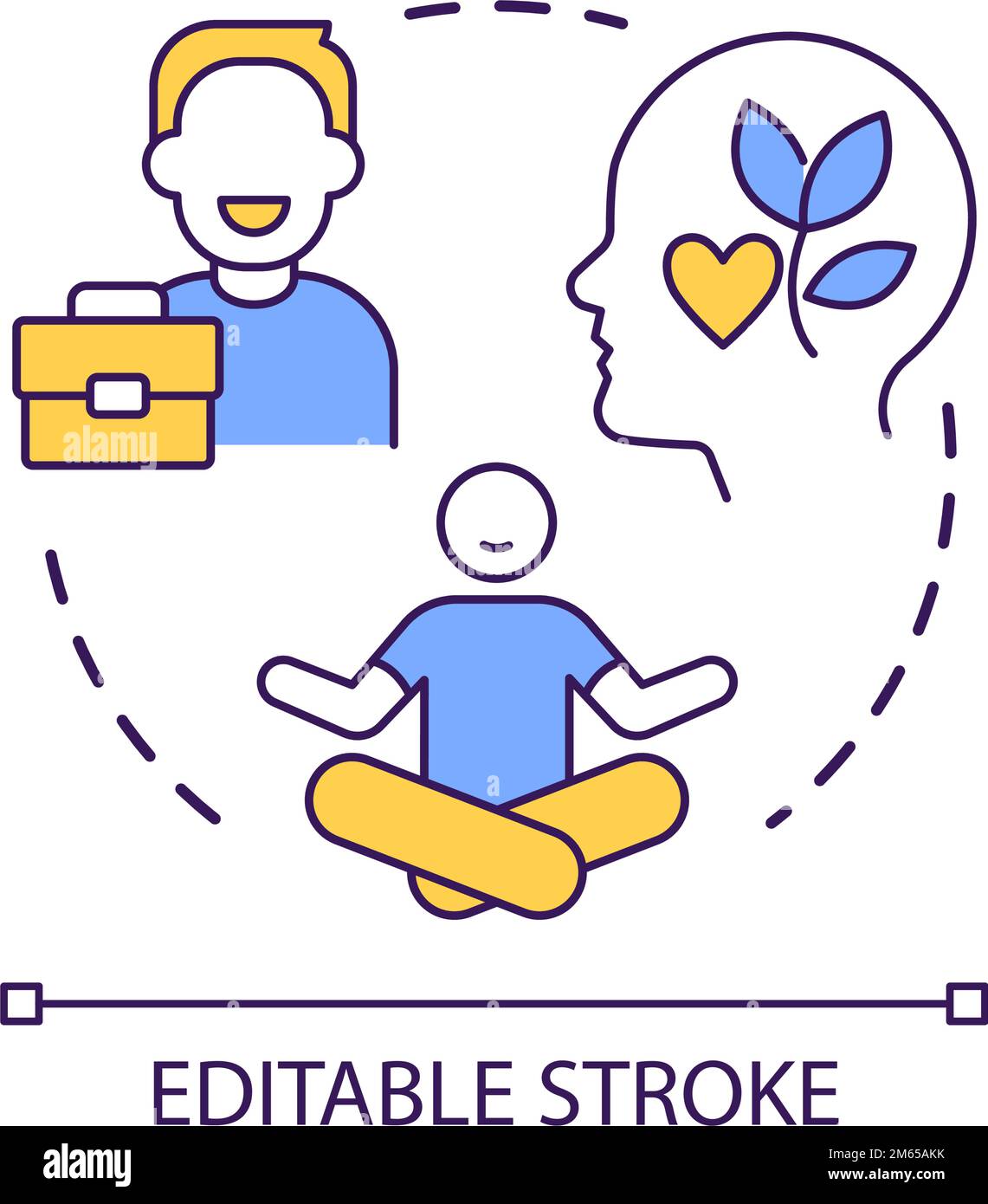 Mindfulness in workplace concept icon Stock Vector Image & Art - Alamy Mindfulness in workplace concept icon Stock Vector Image & Art - Alamy