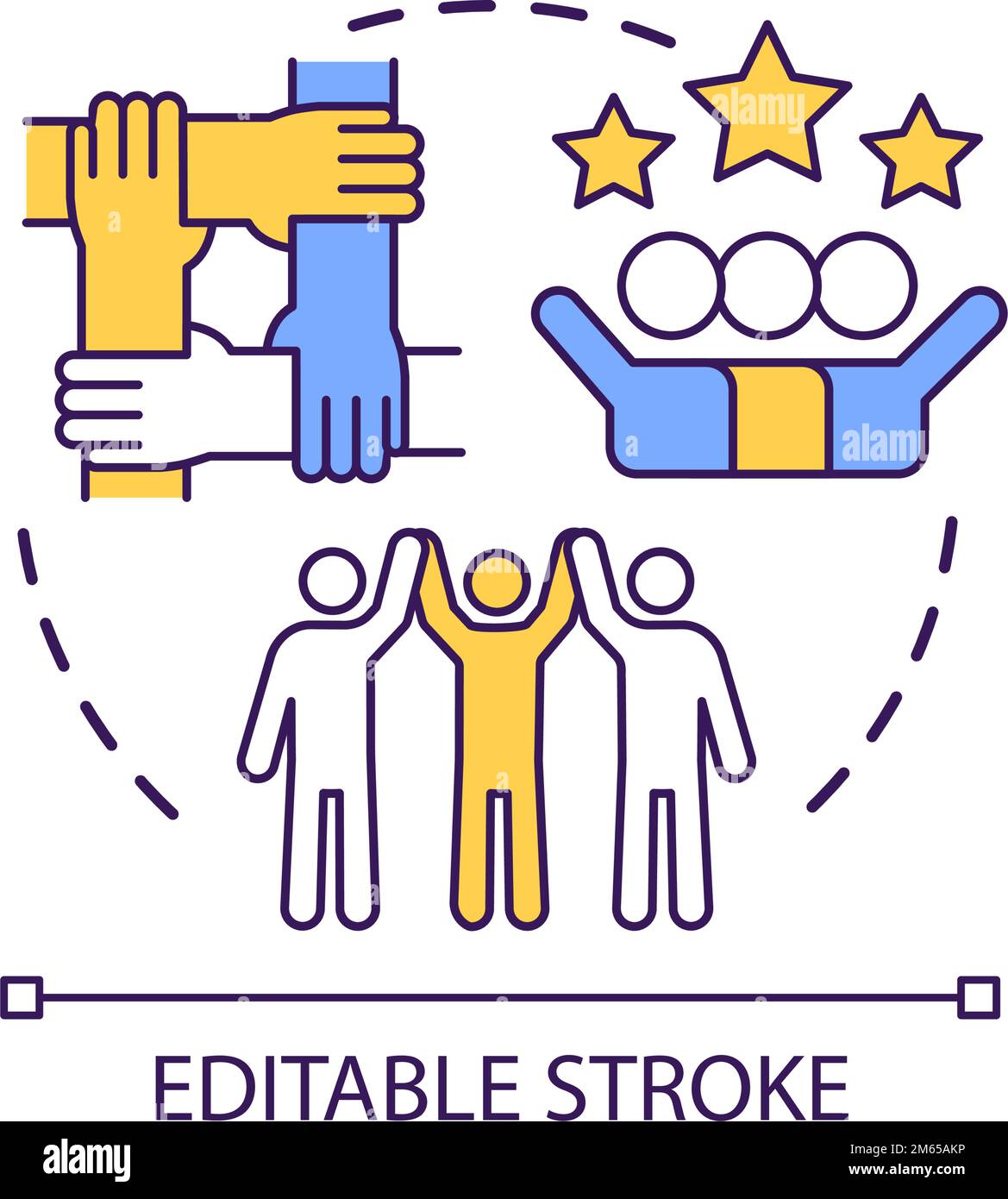 Successful cooperation concept icon Stock Vector Image & Art - Alamy