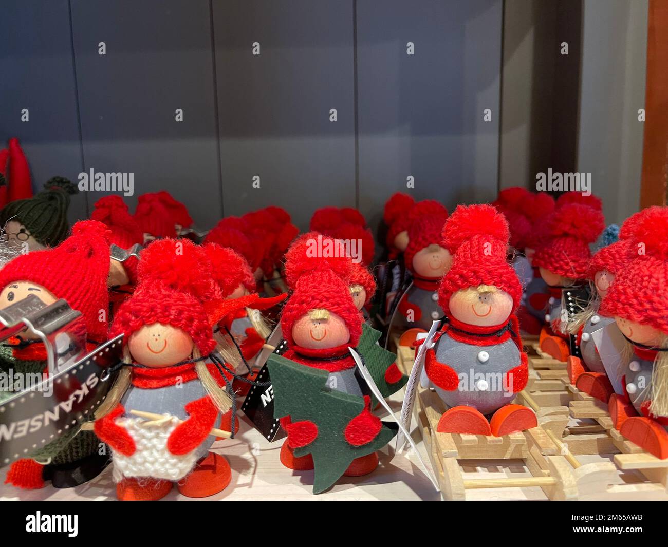 Souvenirs in a local shop in Skansen , the Swedish museum Stock Photo ...