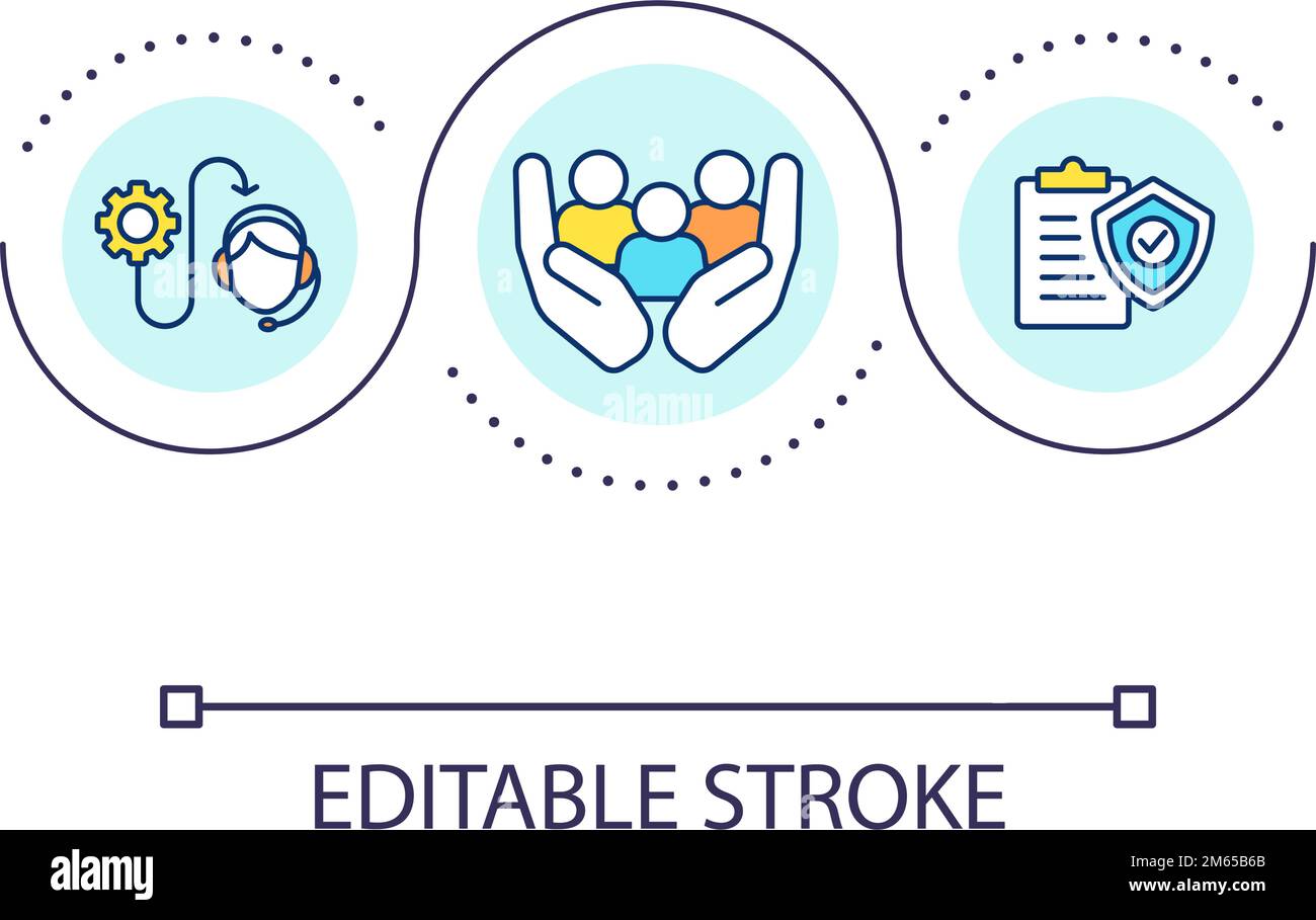 Customer support service loop concept icon Stock Vector Image & Art - Alamy