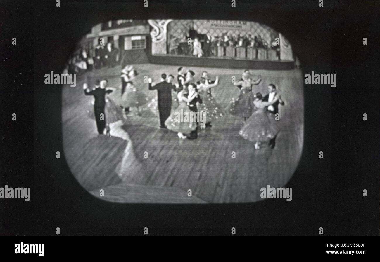 1950s, historical, ballroom dancing on BBC television, England, UK ...