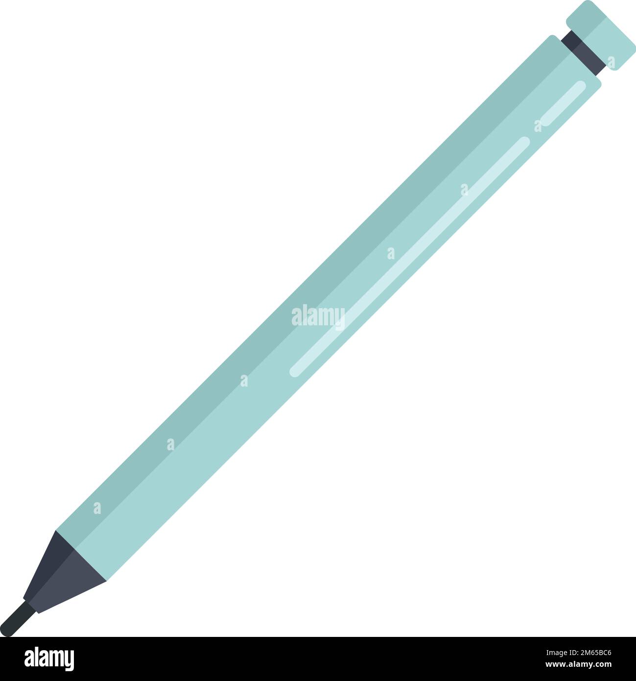 Artist pen icon flat vector. Ink signature. Graphic pencil isolated ...