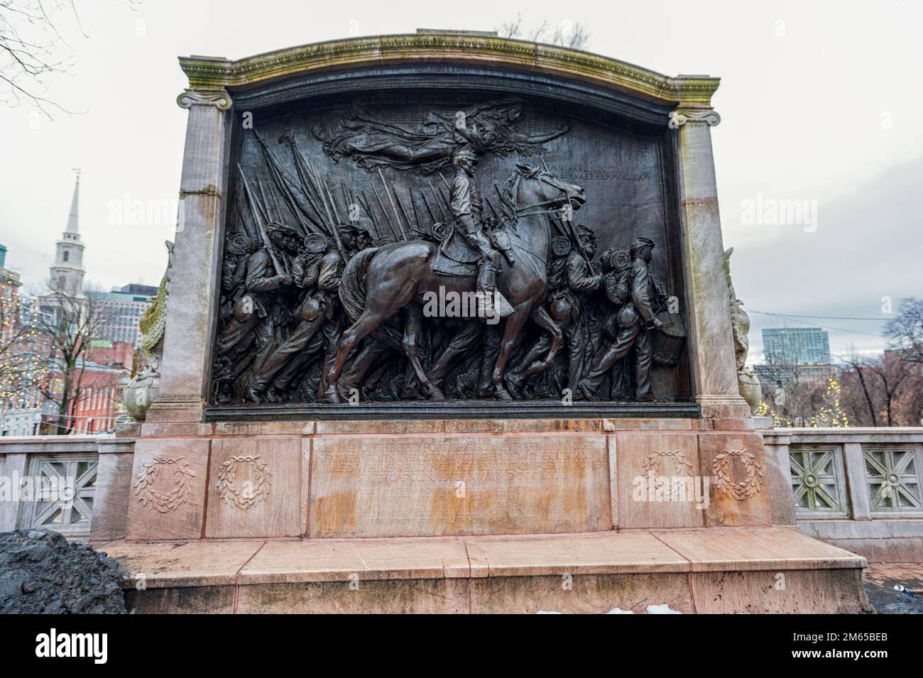 Robert Gould Shaw Memorial Boston, Massachusetts. USA Stock Photo - Alamy