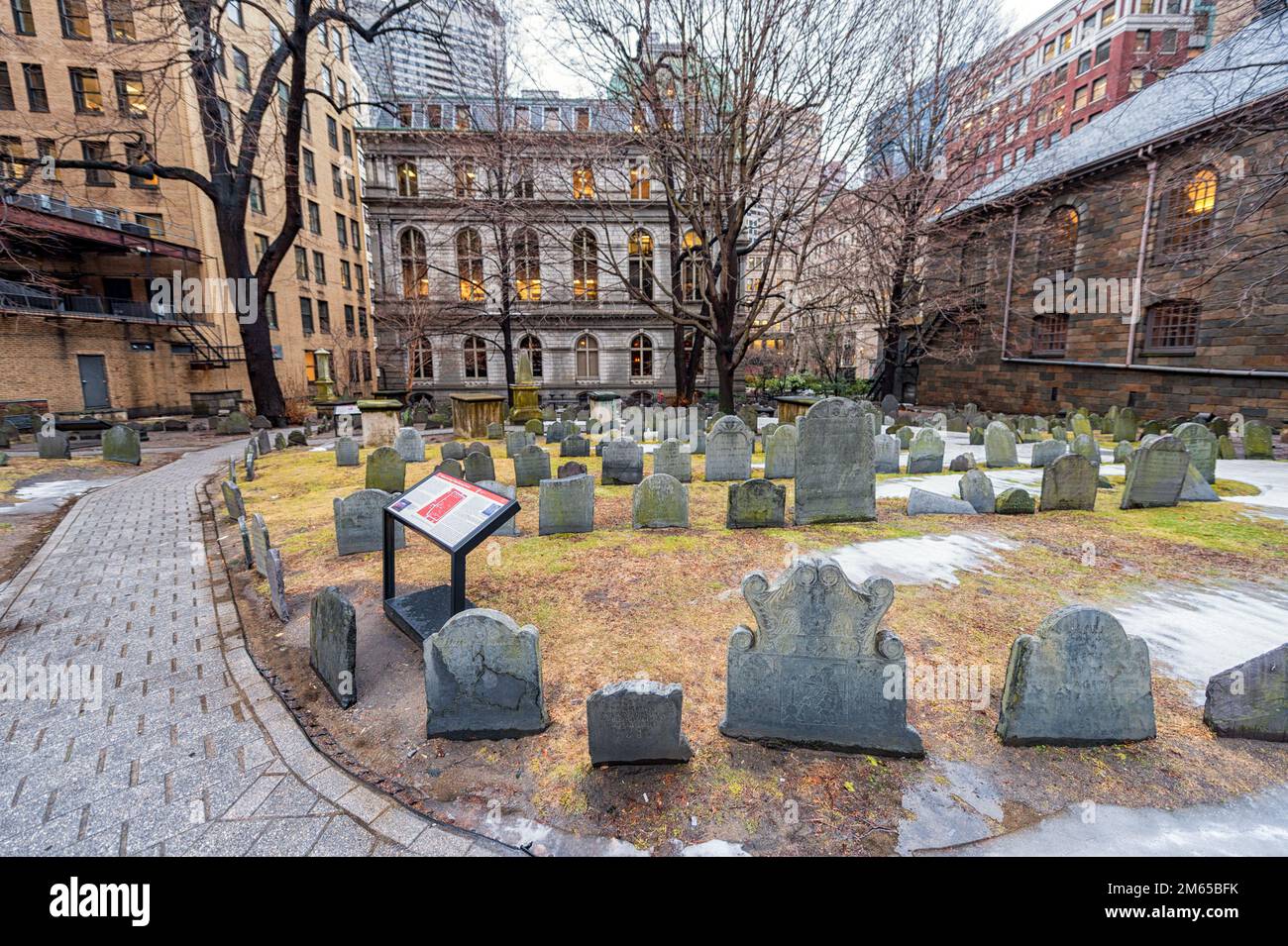 Boston Cemetery Ground. Massachusetts. USA Stock Photo - Alamy