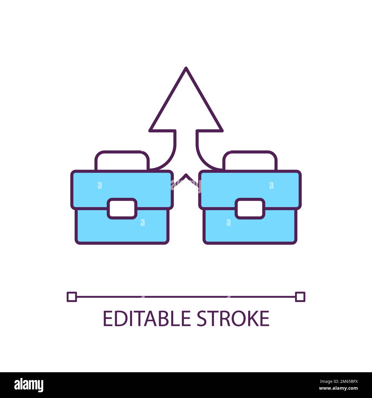 Merging two small businesses RGB color icon Stock Vector Image & Art ... Merging two small businesses RGB color icon Stock Vector Image & Art ...