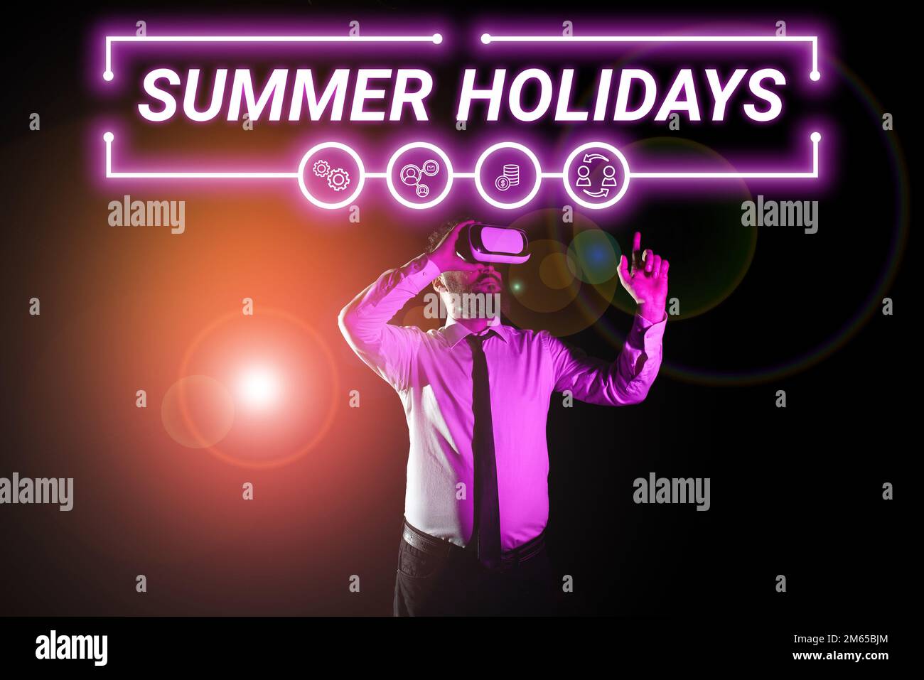 Writing displaying text Summer Holidays. Business showcase Vacation ...