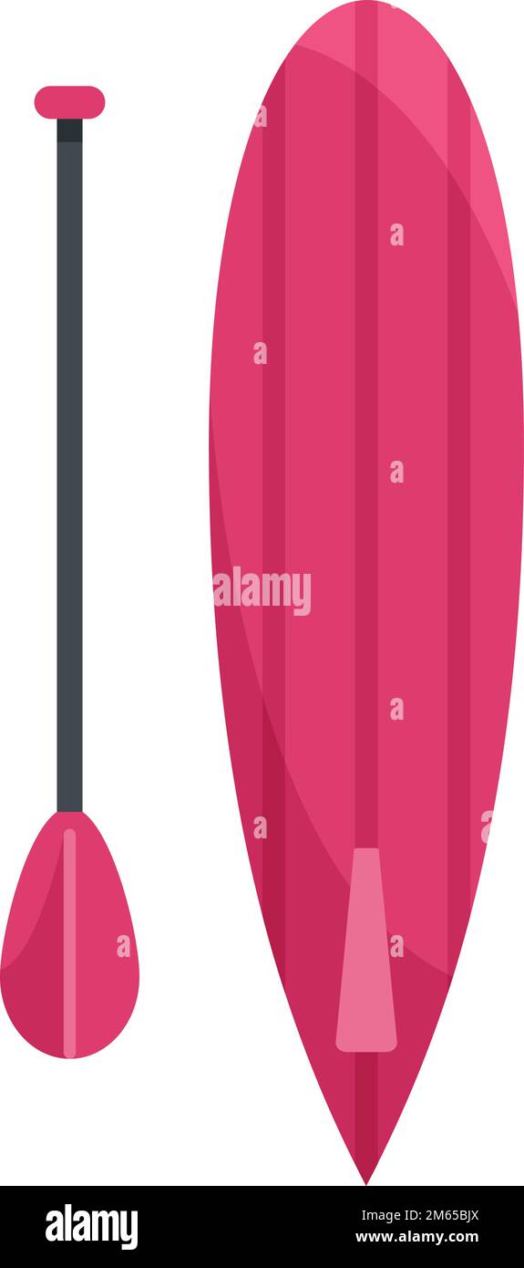 Sup surfing icon flat vector. Paddle board. Surf stand isolated Stock Vector Image & Art - Alamy