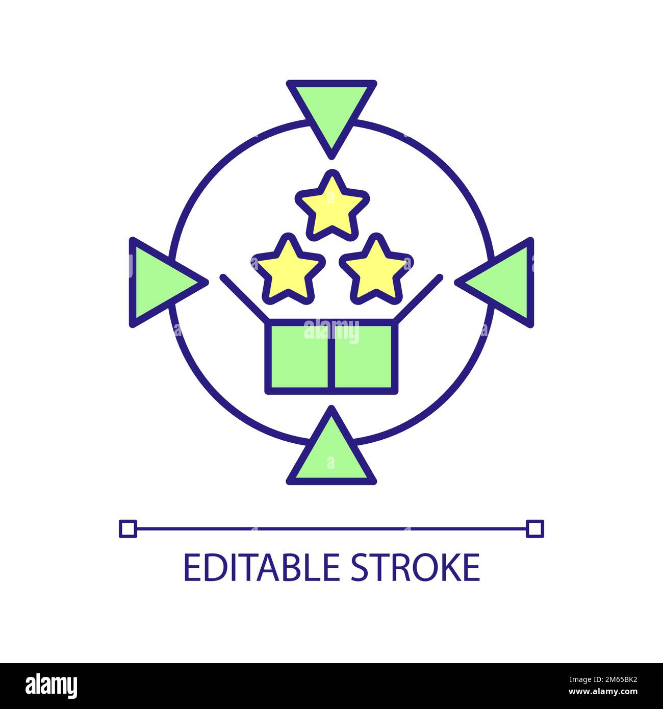 Bonus RGB color icon Stock Vector Image & Art - Alamy