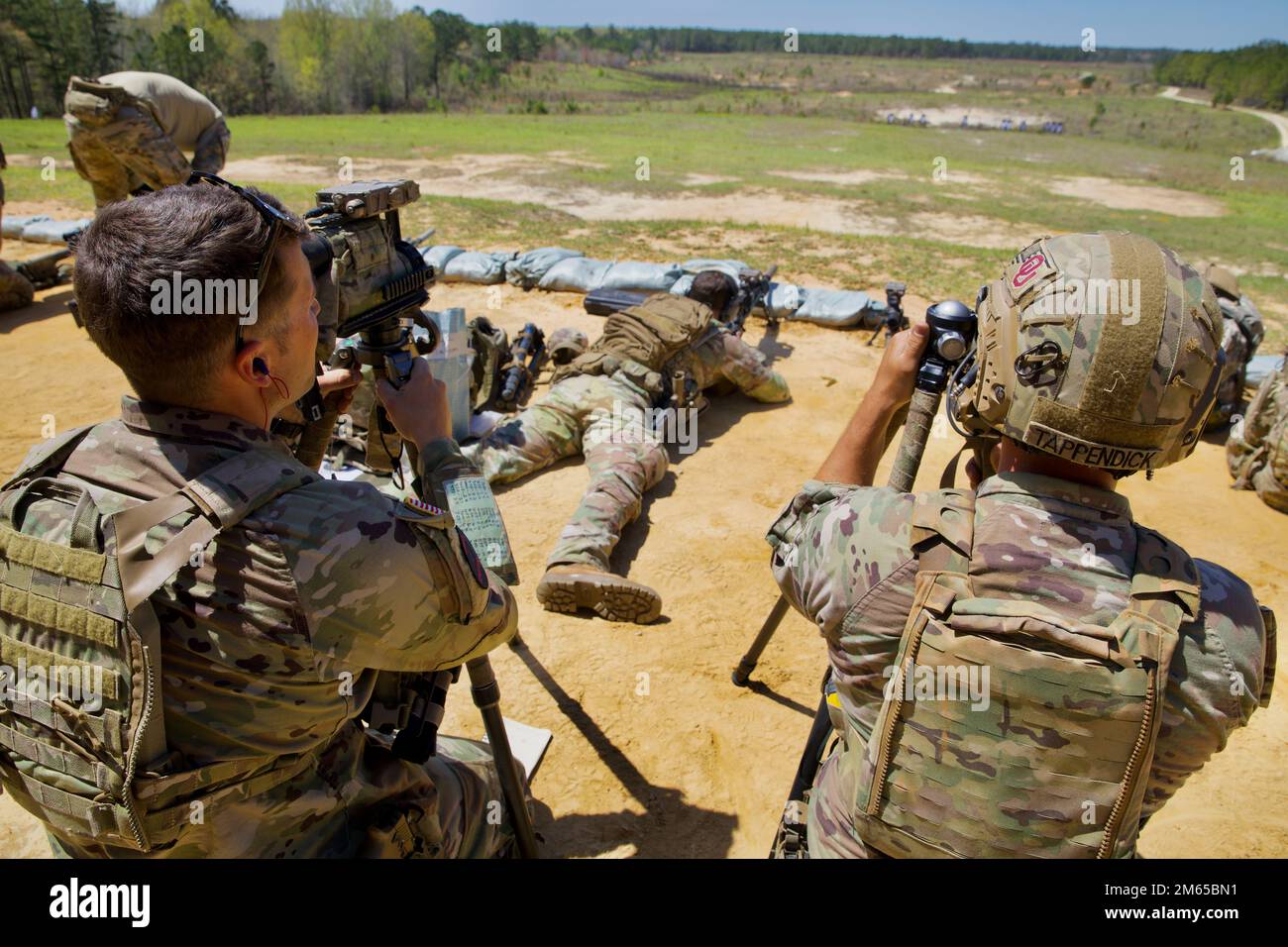 U.S. Army Sgt Landon Baker, a Army Sniper assigned to Headquarters ...
