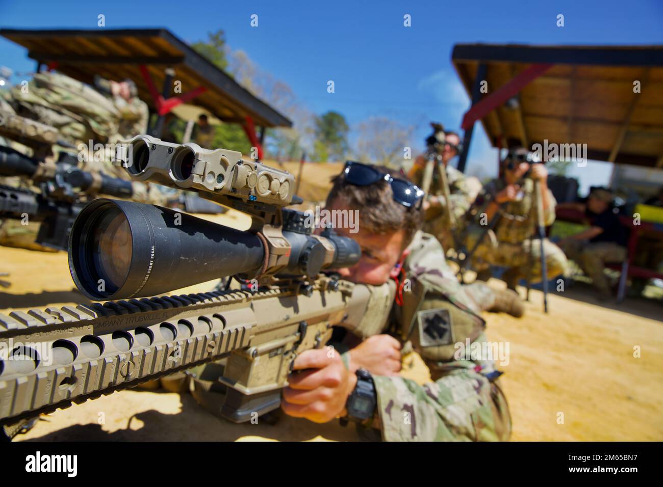 U.S. Army Sgt Ryan Bozell a Army Sniper assigned to Headquarters ...