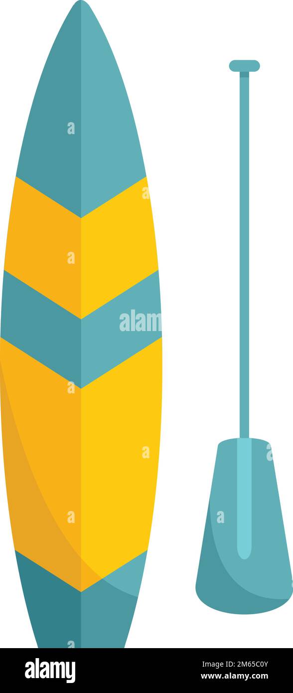 Sup stand up icon flat vector. Board surf. Surfer lake isolated Stock Vector Image & Art - Alamy