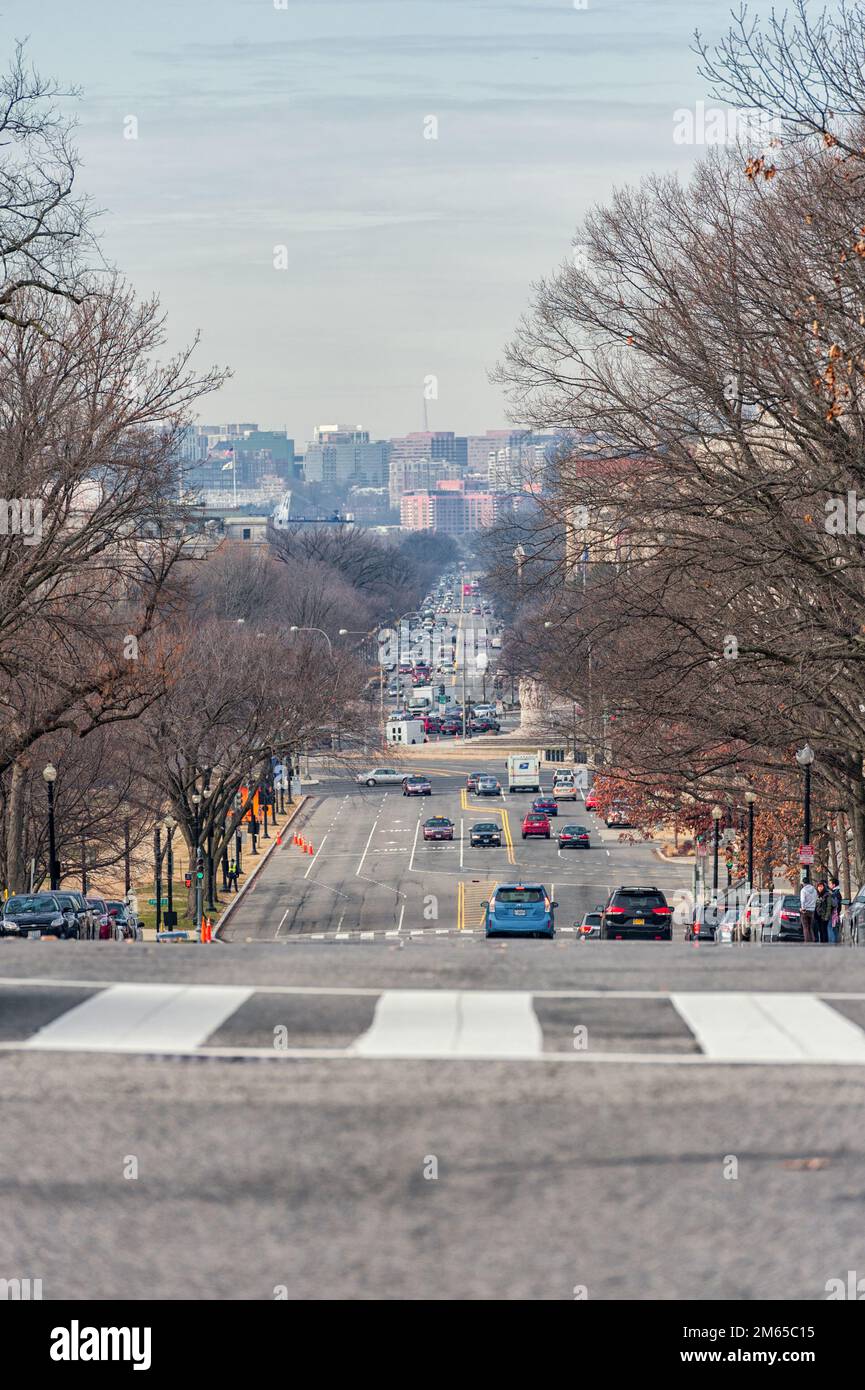 Washington DC Street, Cityscape. USA Stock Photo - Alamy
