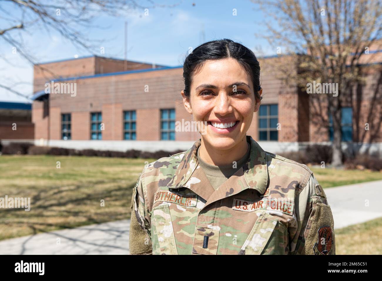 Ground Surgical Team Corpsmen, 1st Lt. Alexis Sutherlin, with the 124th ...