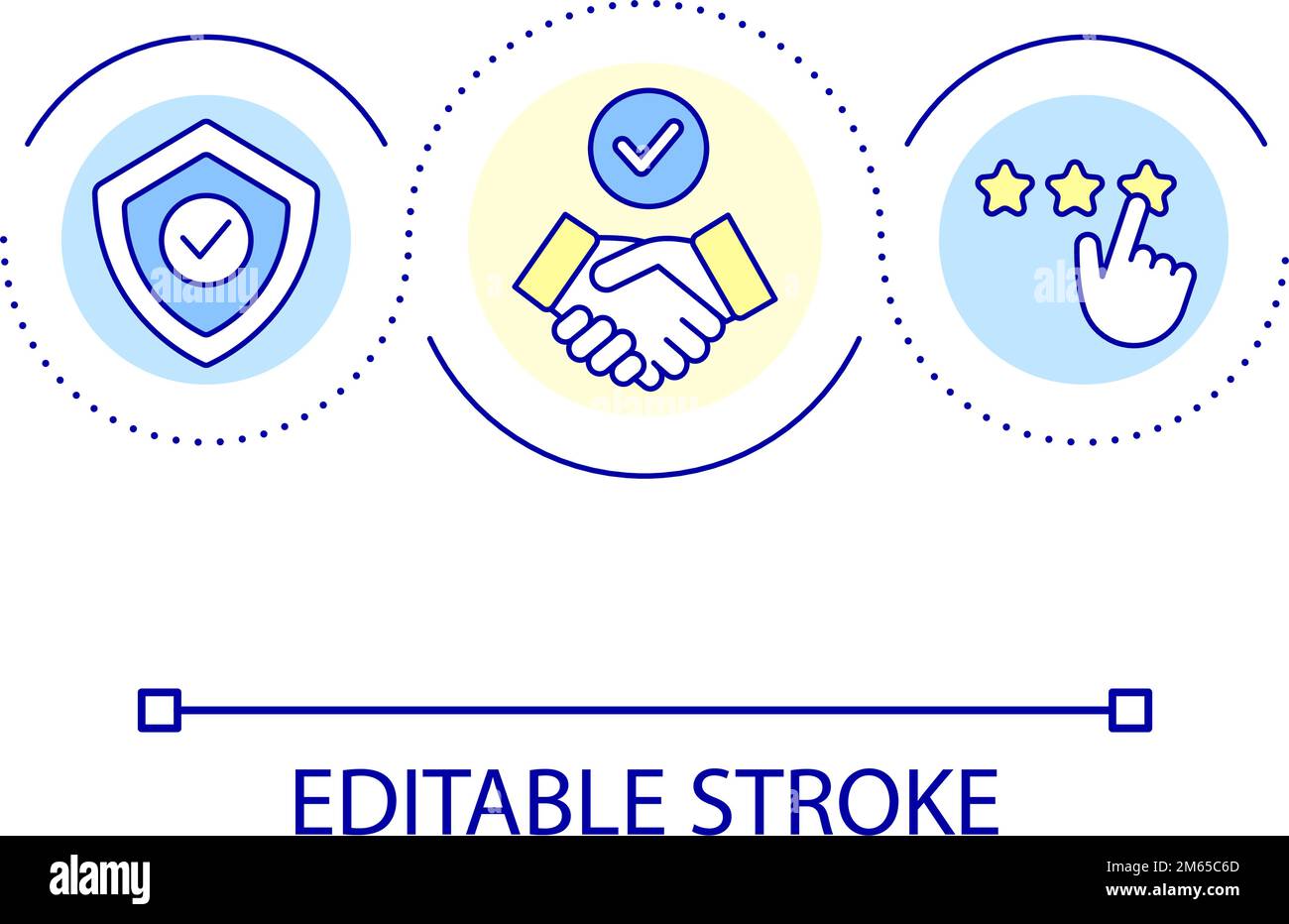 Agreement loop concept icon Stock Vector Image & Art - Alamy