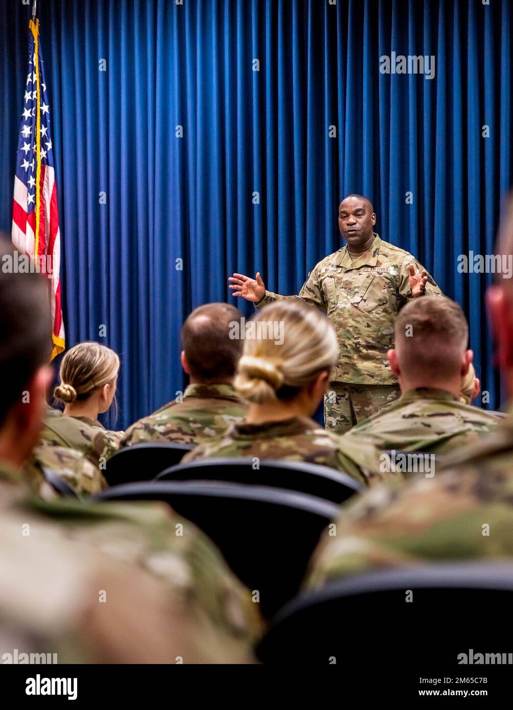 U.S. Air Force Chief Master Sgt. Maurice L. Williams, command chief ...
