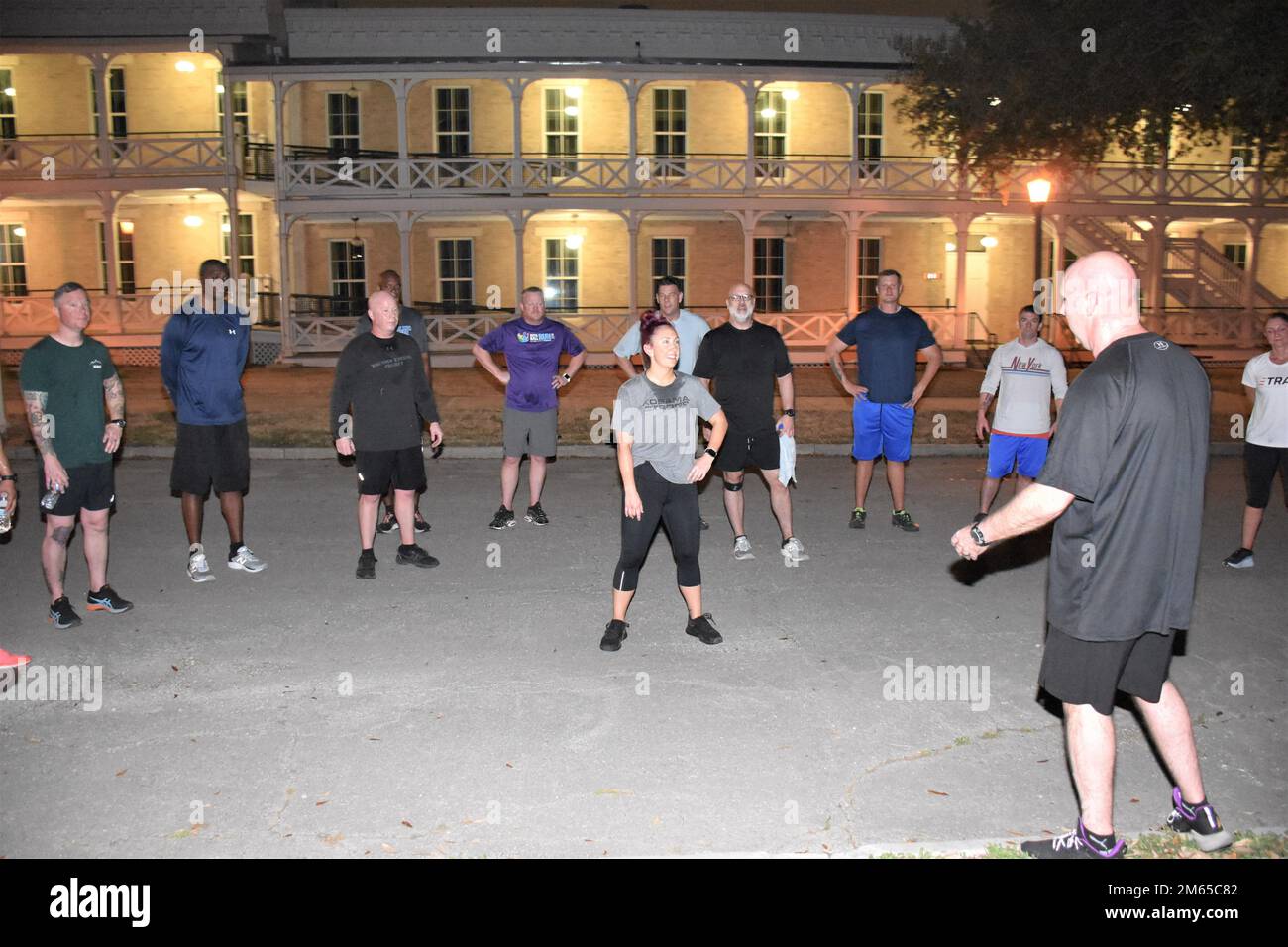 Brig. Gen. Doug Lowrey, right, leads Soldiers and civilians ...