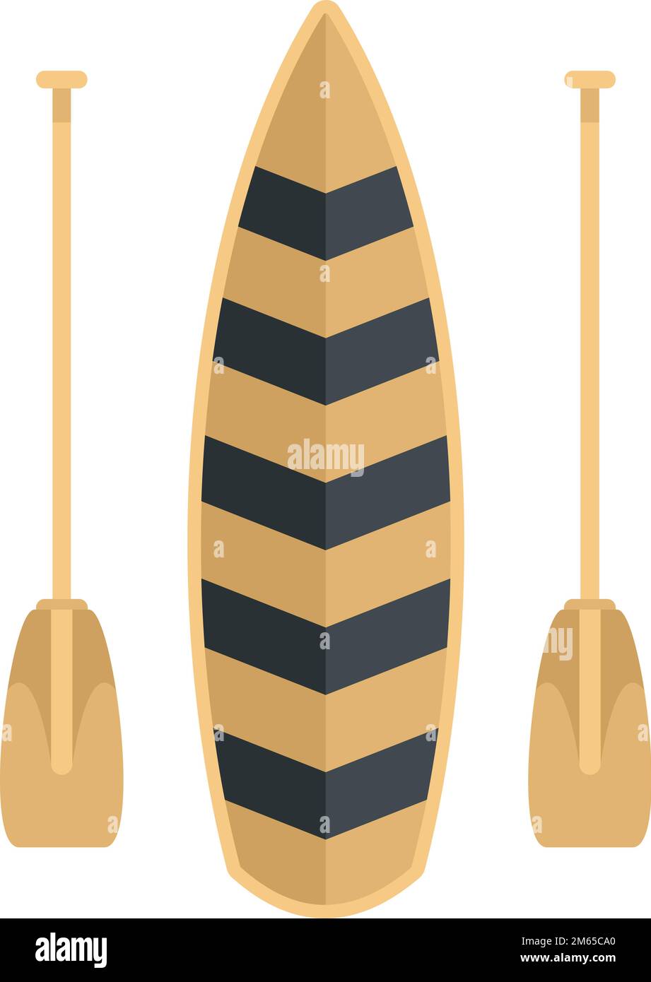 Water sup surf icon flat vector. Paddle board. Beach surfer isolated ...