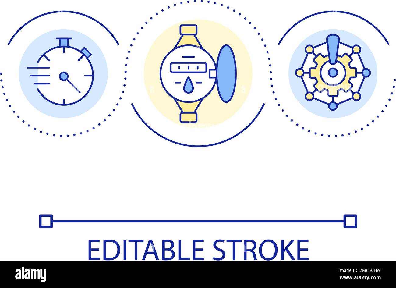 Utility meter loop concept icon Stock Vector Image & Art - Alamy