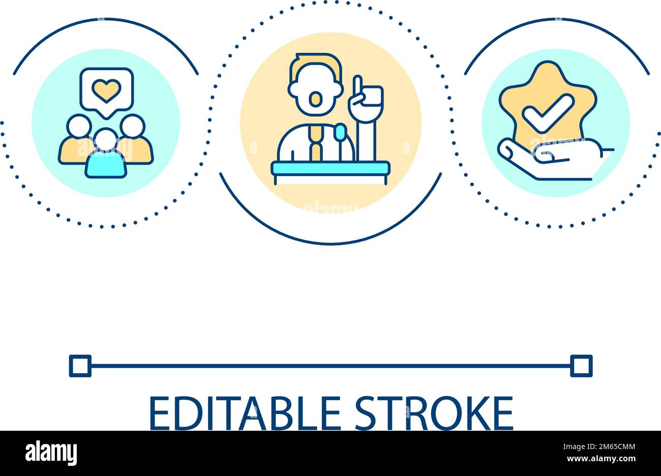 Public speaker icon editable Cut Out Stock Images & Pictures - Alamy