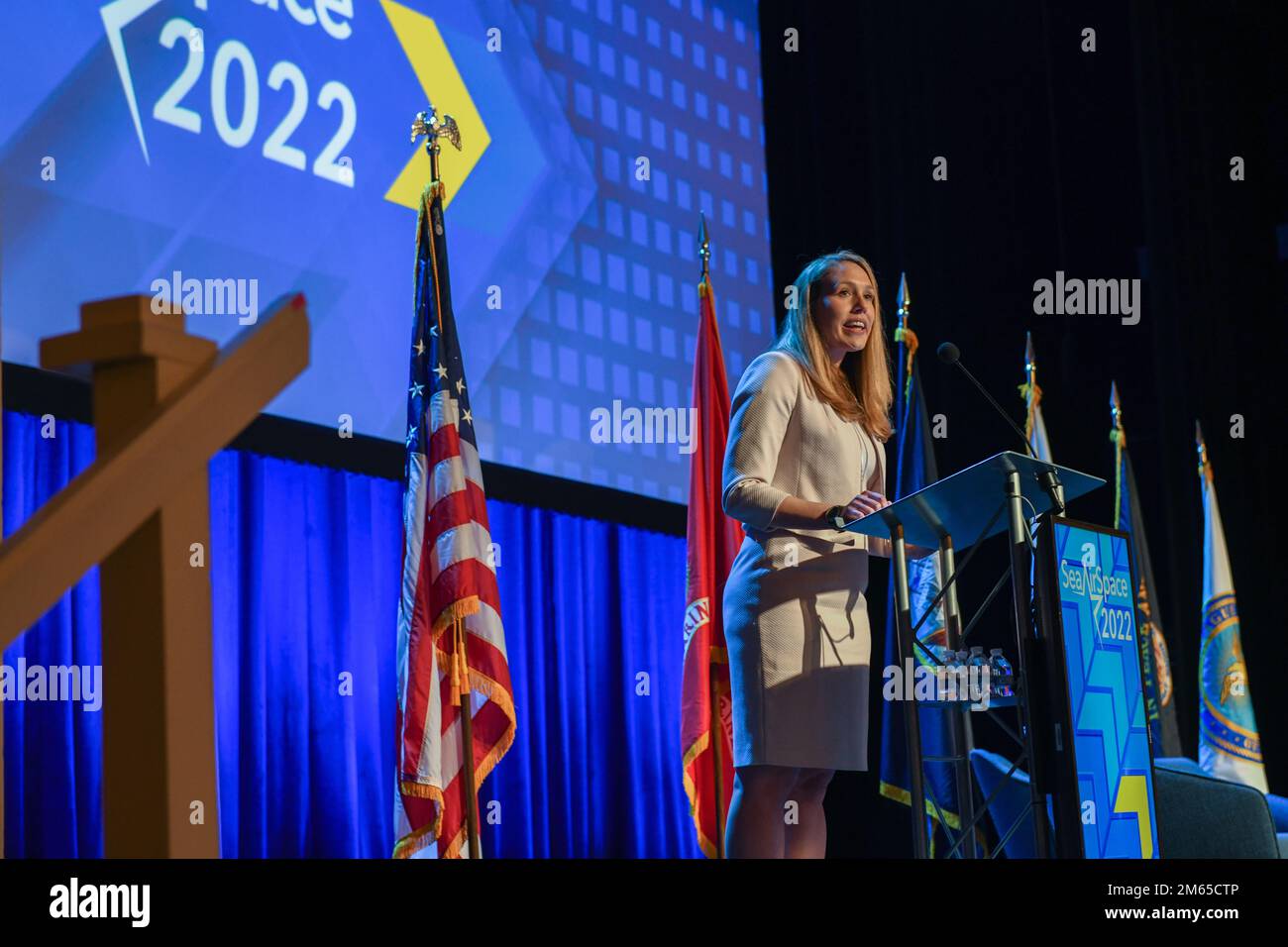 NATIONAL HARBOR, Md. (April 4, 2022) Acting Undersecretary of the Navy ...