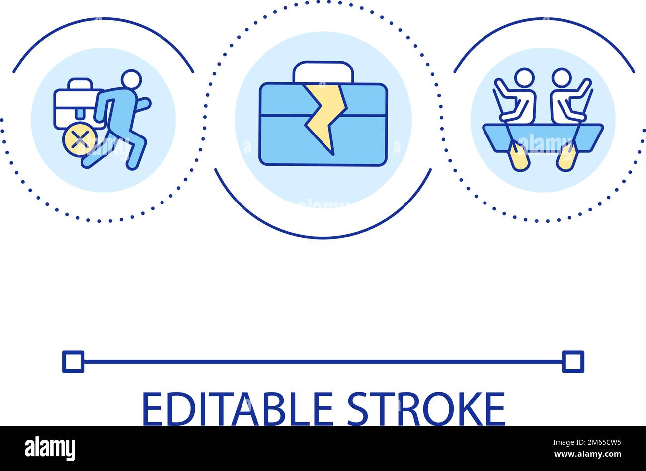 Employment problem loop concept icon Stock Vector Image & Art - Alamy