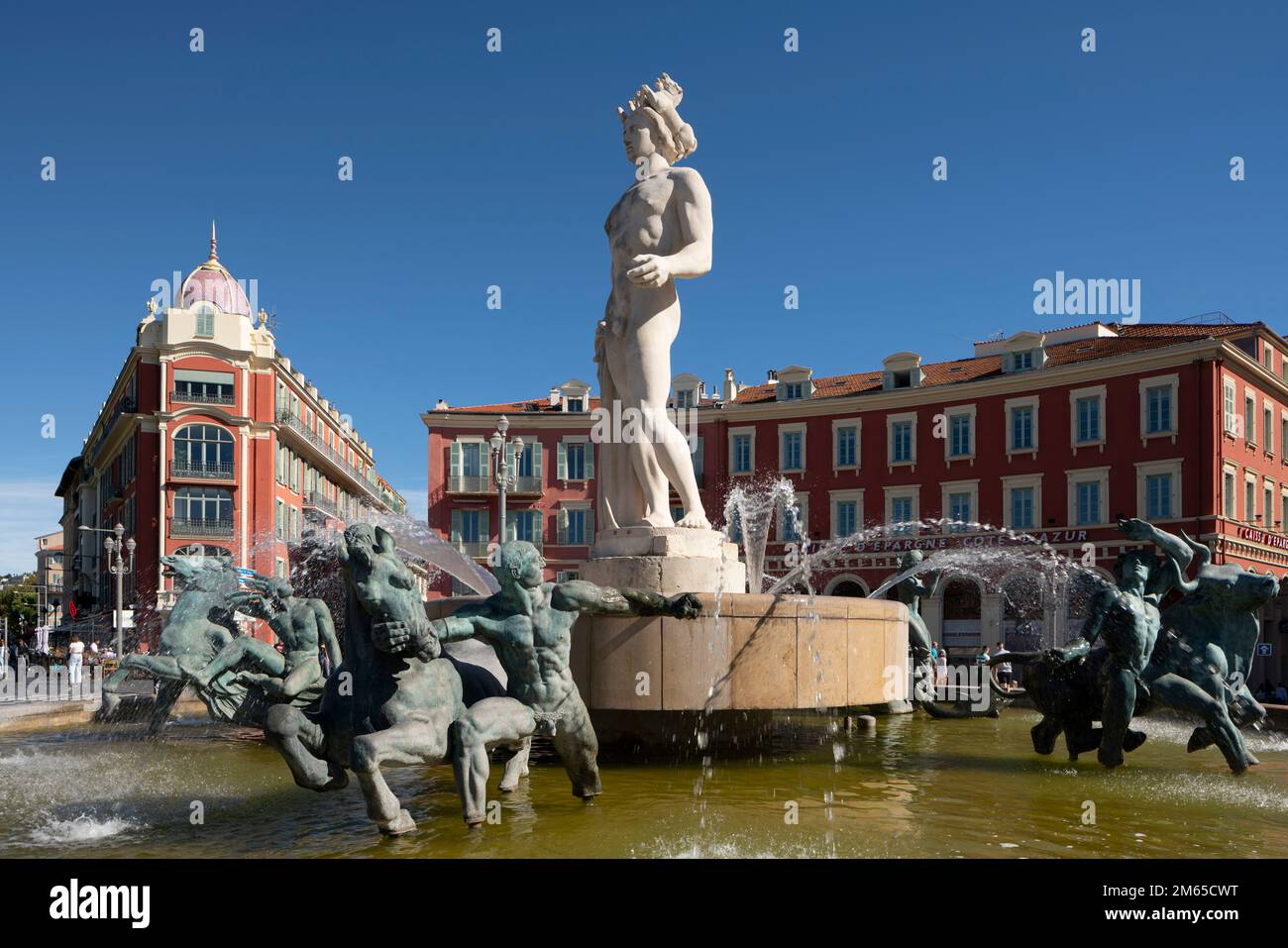 Nizza, Place Masséna, 1843-1844 von Joseph Vernier geplant, südlicher ...