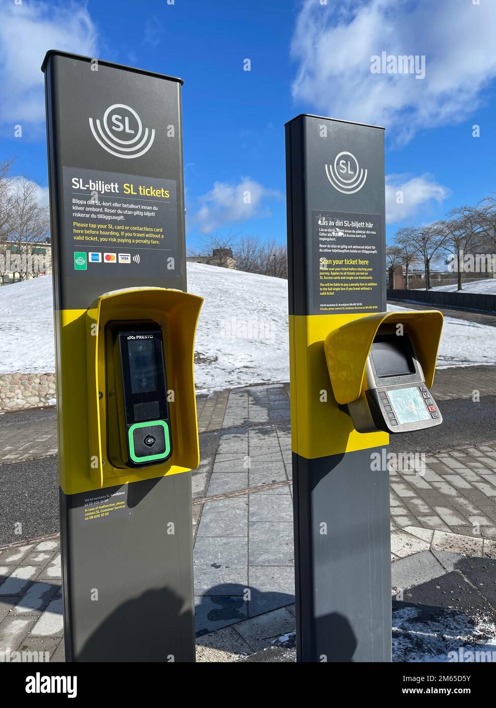 Train Ticket pass scanner machine box at railway station Stock Photo ...