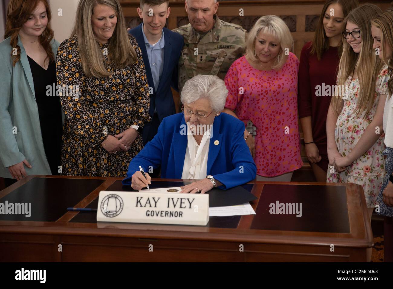 Kay Ivey, Alabama Governor signed a proclamation declaring April the ...