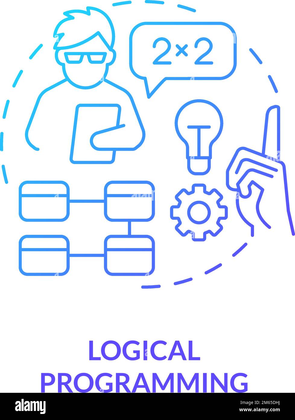 Logical programming blue gradient concept icon Stock Vector Image & Art ... Logical programming blue gradient concept icon Stock Vector Image & Art ...